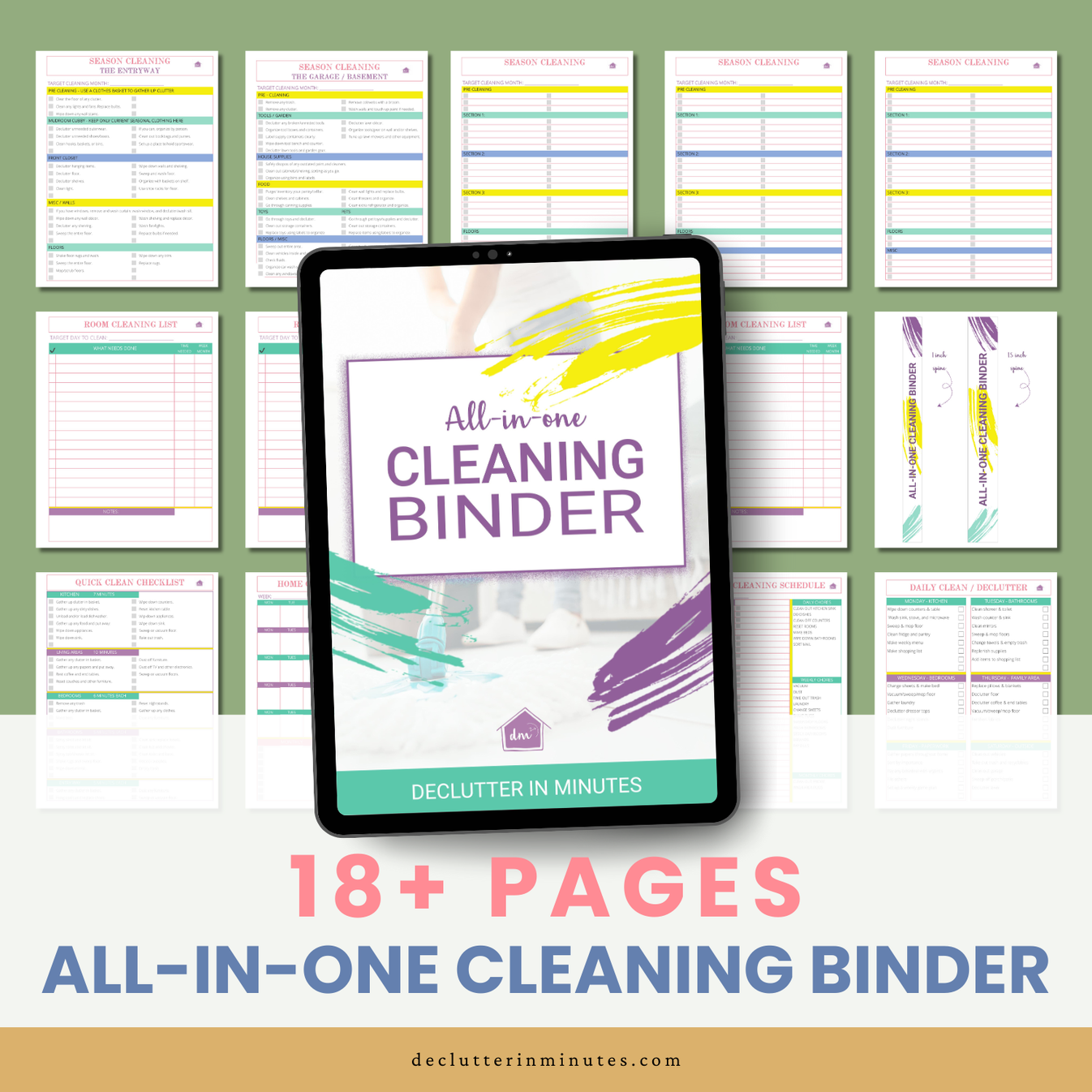 All in One Cleaning Binder – Declutter in Minutes