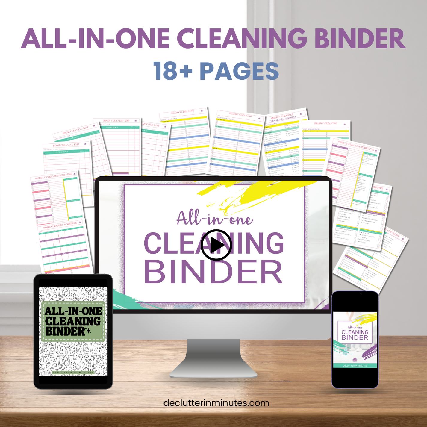 All in One Cleaning Binder – Declutter in Minutes