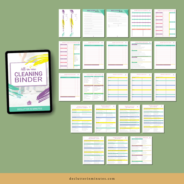 All in One Cleaning Binder – Declutter in Minutes
