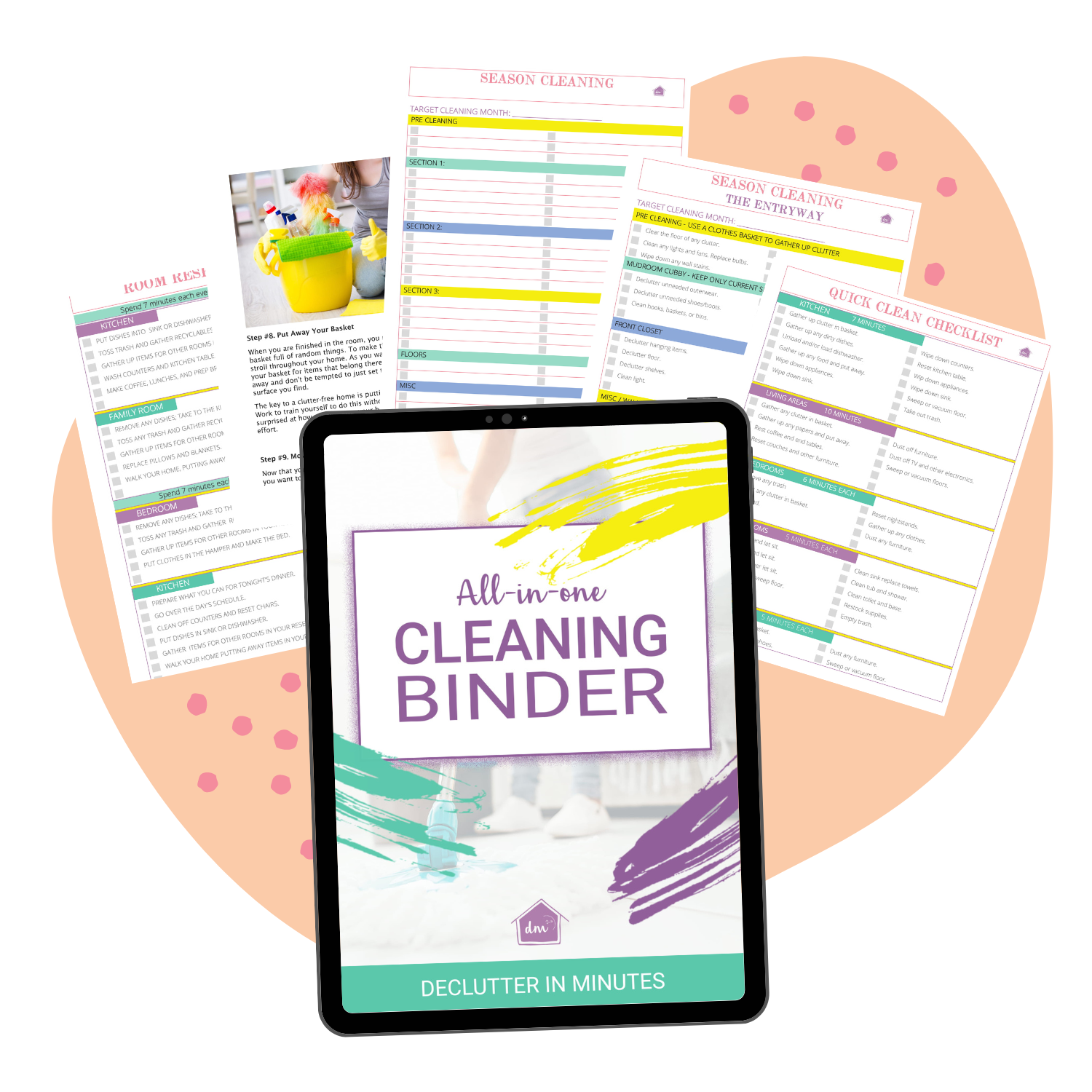 All in One Cleaning Binder – Declutter in Minutes